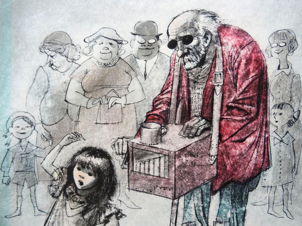 Gunars Vindedzis, Blind Dance, 1969, Ink & Colored Pencil on Paper for ...