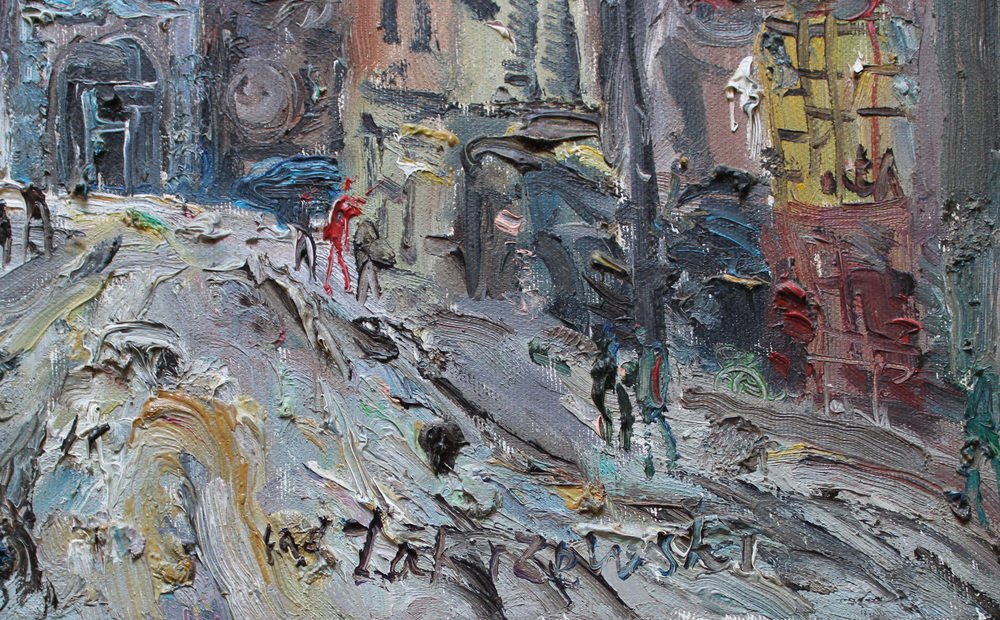 Wlodzimierz Zakrzewski, Paris, Montmartre, Rue Lepic, 1965, Oil on ...