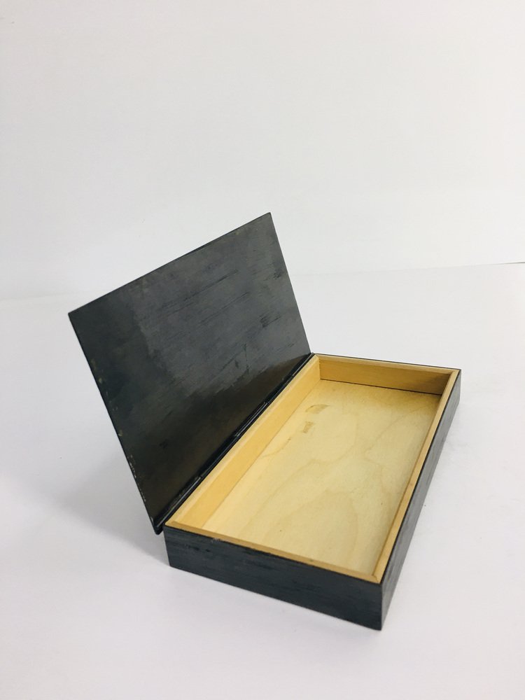 Vintage Bronze Gift Box with Figural Decoration, 1970s for sale at Pamono