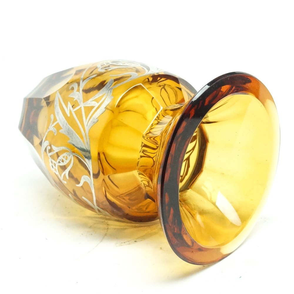 Polish Art Deco Vase from Josephine Glassworks, 1930s for sale at Pamono