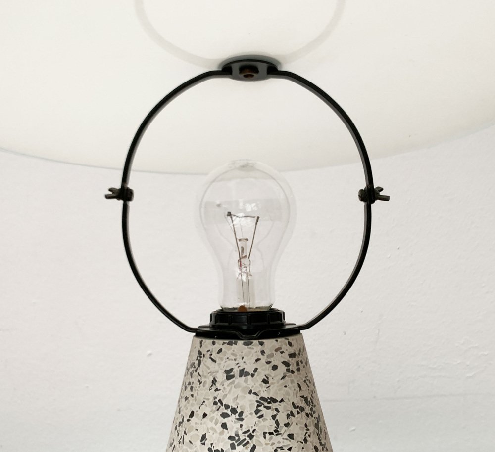 Vintage Postmodern Eno Glass and Terrazzo Table Lamp from Ikea, 1990s ...