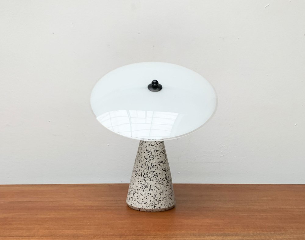 Vintage Postmodern Eno Glass and Terrazzo Table Lamp from Ikea, 1990s ...