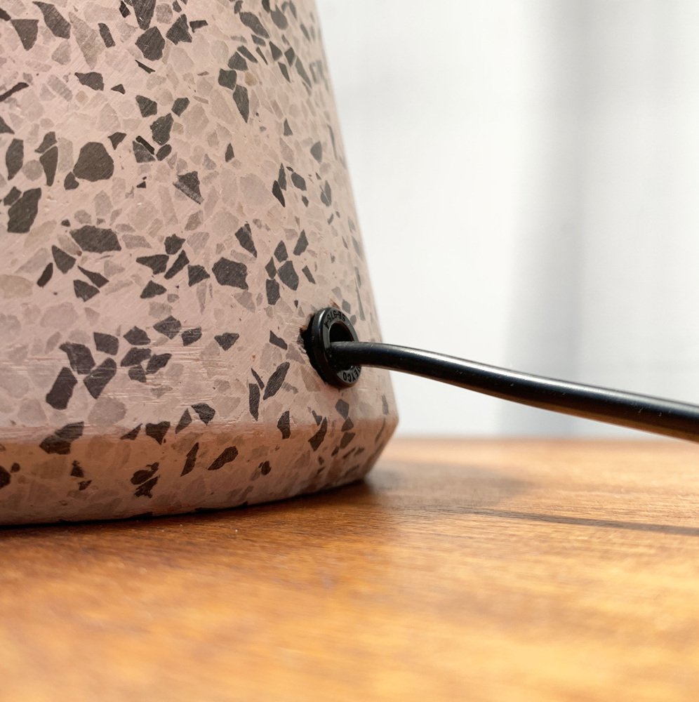 Vintage Postmodern Eno Glass and Terrazzo Table Lamp from Ikea, 1990s ...