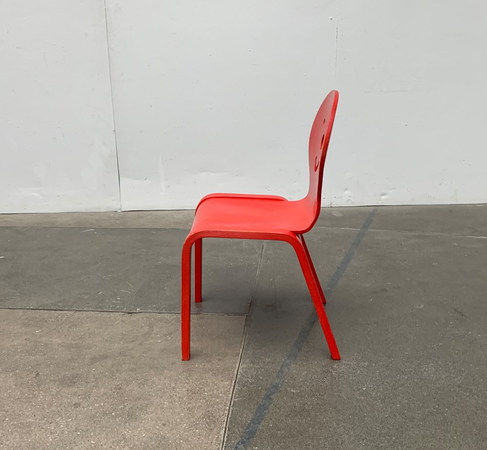 Vintage Postmodern Wooden Children Clown Face Chair, 1990s for sale at ...