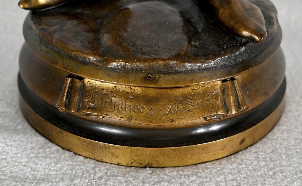 Friedrich Beer, 15th Century Scholar, 1800s, Bronze for sale at Pamono