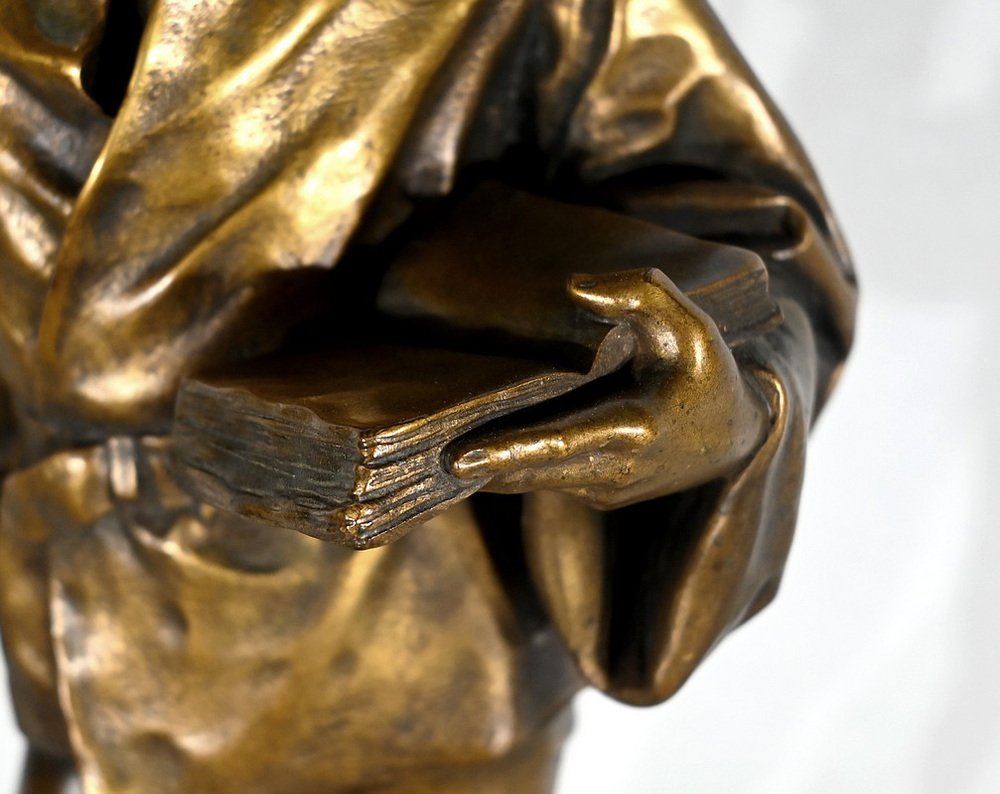 Friedrich Beer, 15th Century Scholar, 1800s, Bronze for sale at Pamono