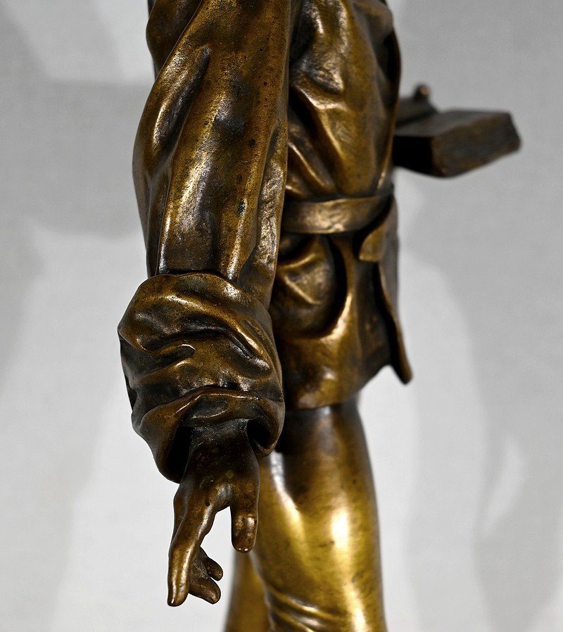 Friedrich Beer, 15th Century Scholar, 1800s, Bronze for sale at Pamono