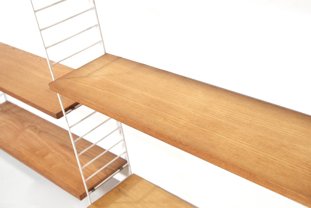 Wandregal aus Pinienholz von Kajsa & Nils Nisse Strinning für String ...