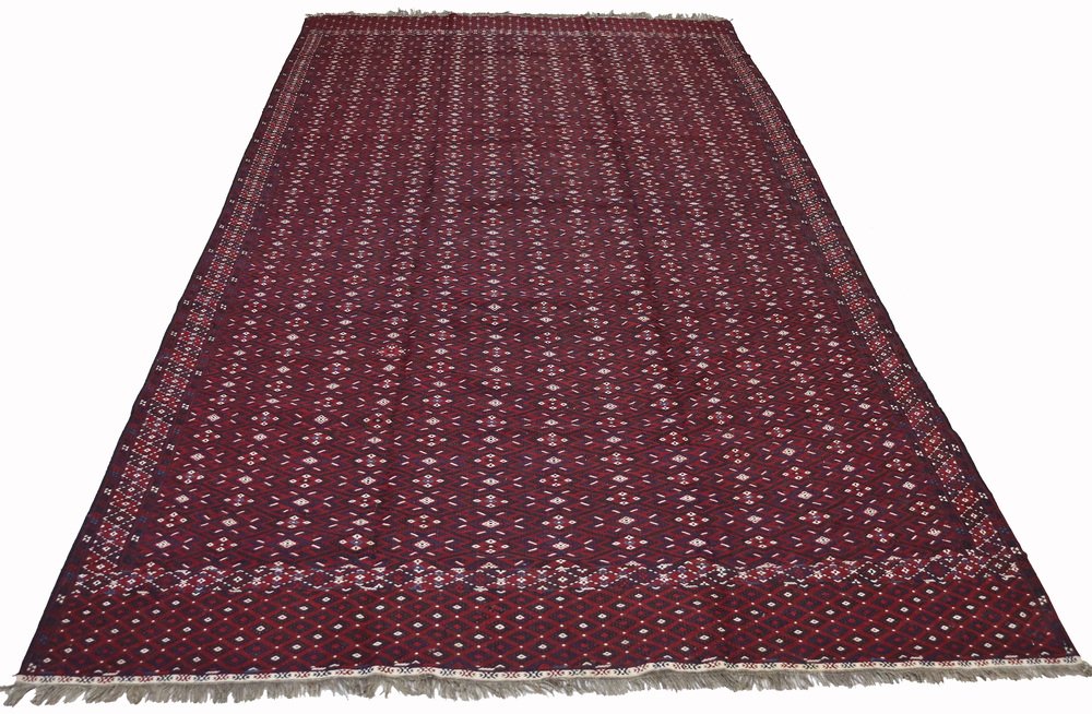 Vintage Nomadic Turkmen Yomut Kilim Rug for sale at Pamono