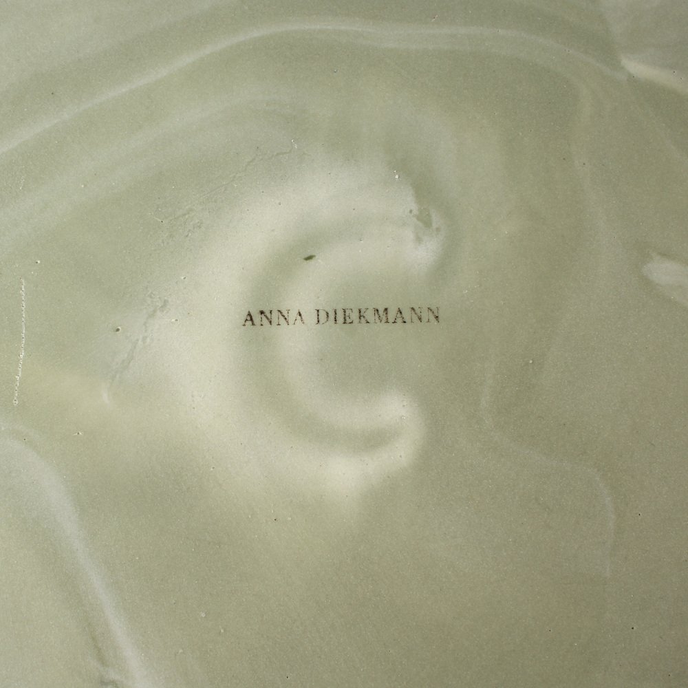 Delicate Marbled Porcelain Plett by Anna Diekmann for sale at Pamono