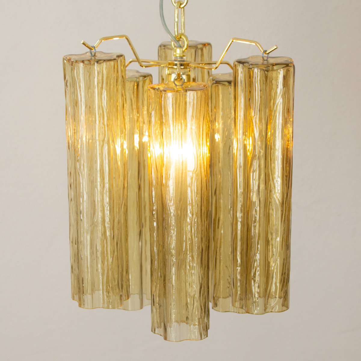 Tronchi Suspension Light in Smoked Murano Glass, Italy, 1990s for sale ...