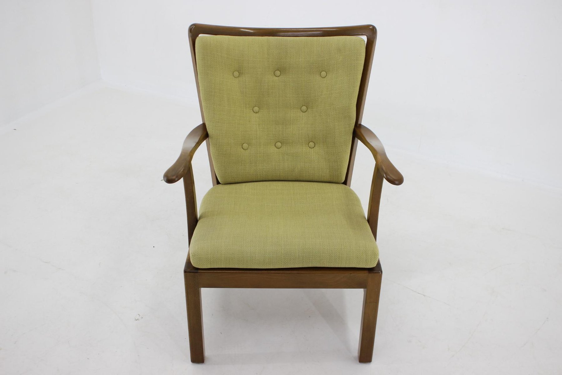 Beech Model 1628 Armchair by Fritz Hansen for Soren Hansen, Denmark ...