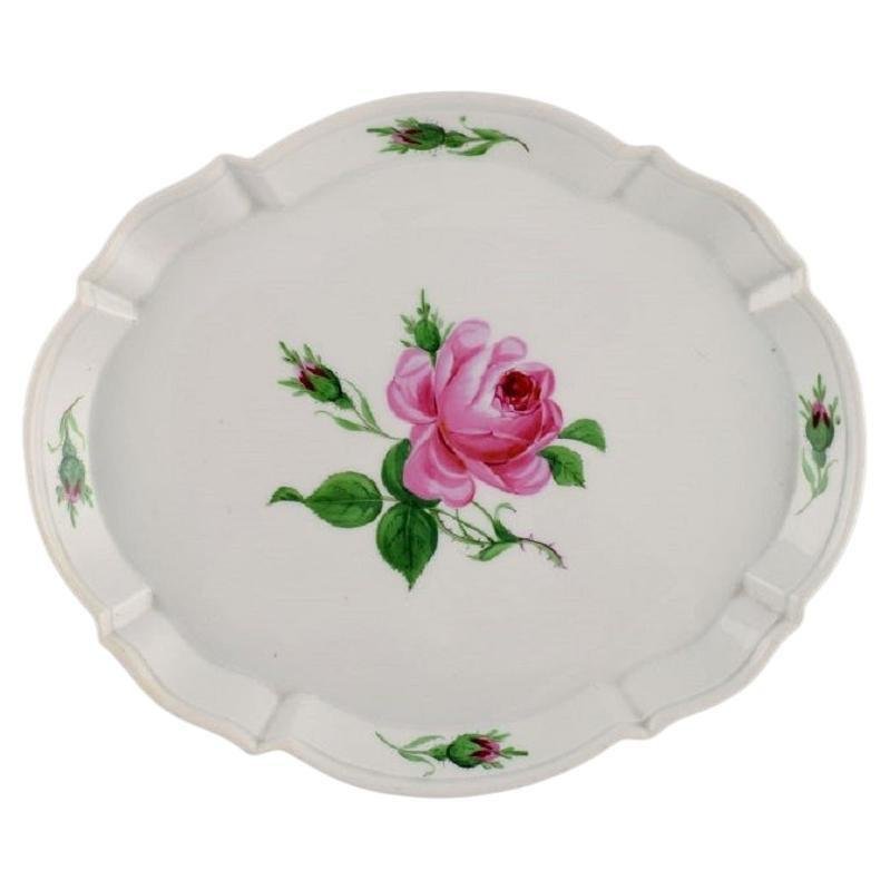 Plateau Rose en Porcelaine Peinte à la Main avec Bordure Dorée de ...