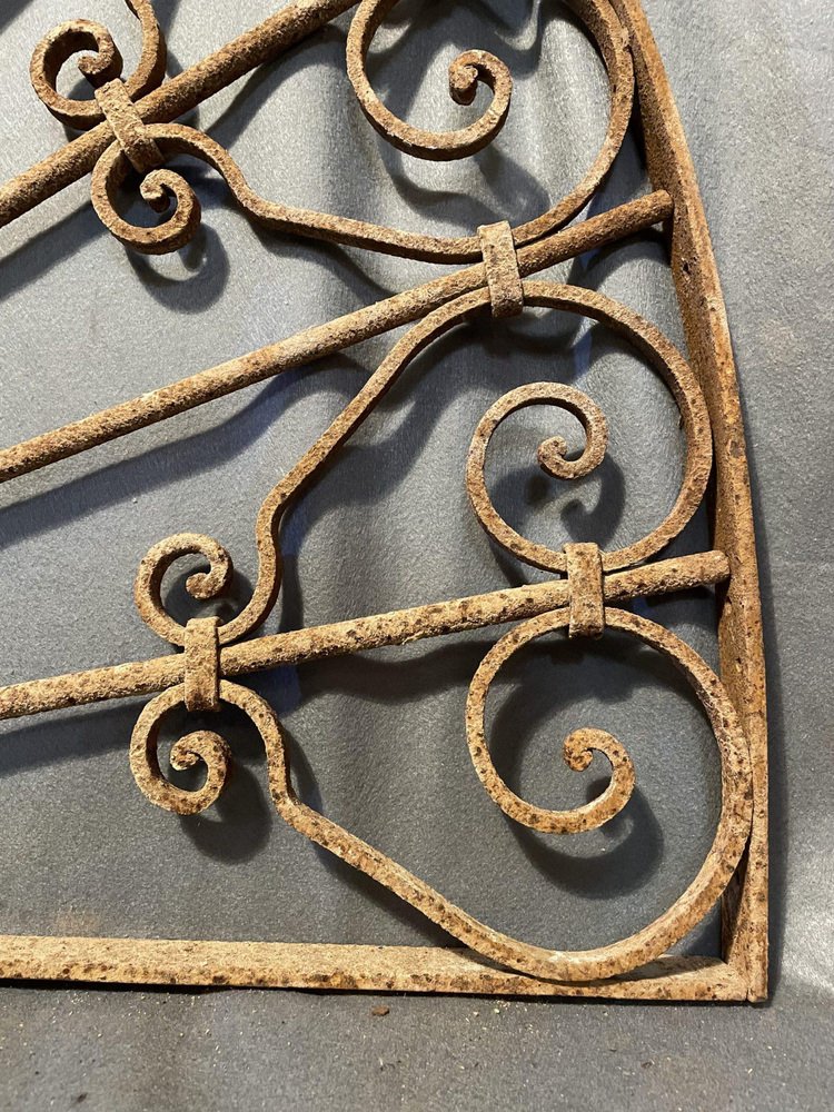 Vintage Arch Panel in Wrought Iron, 1940s for sale at Pamono