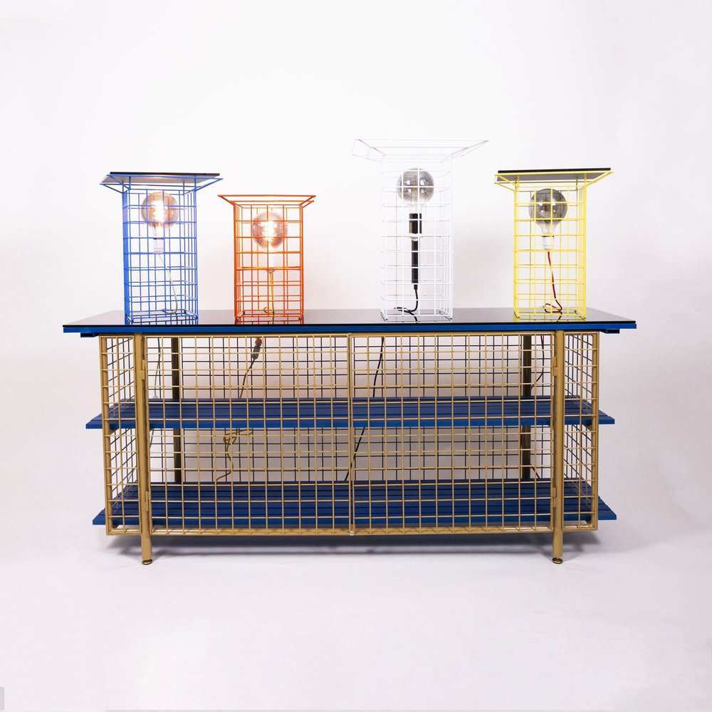 Krid Aluminium Buffet by Clemence Seilles for Stromboli Design for sale ...