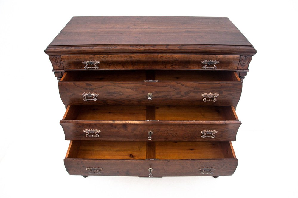 Antique Oak Chest of Drawers, Northern Europe, 1890s for sale at Pamono