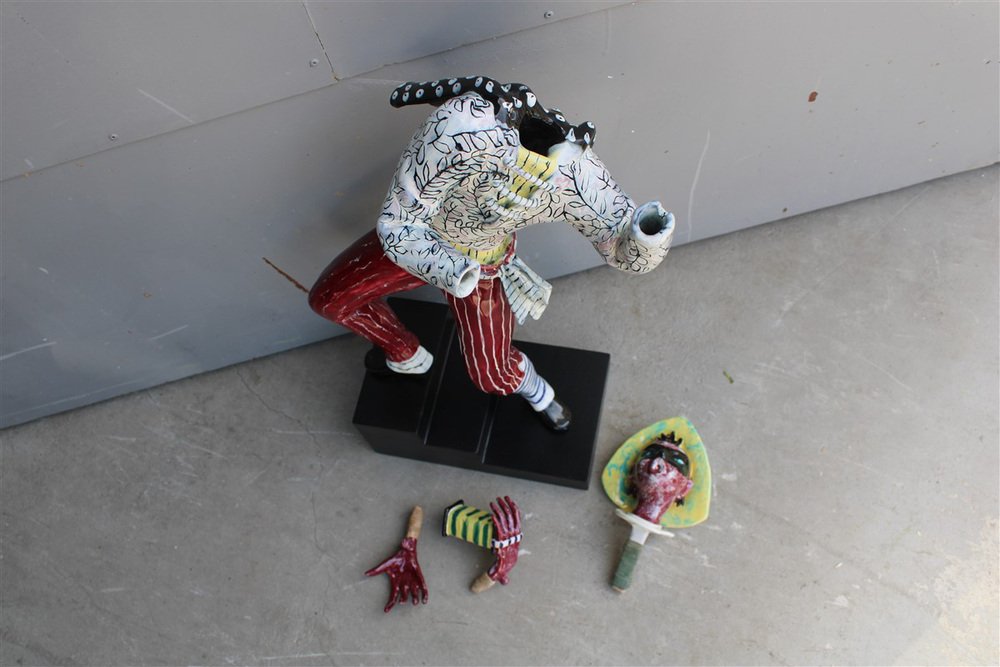 Pantalone Carnival Ceramic Sculptue by Otelo Rosa for Sanpolo Venezia ...