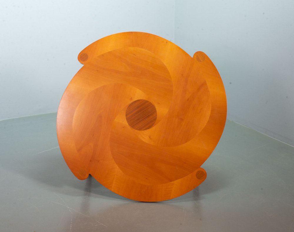 Organic Swirl Coffee Table in Woos, 1970s for sale at Pamono