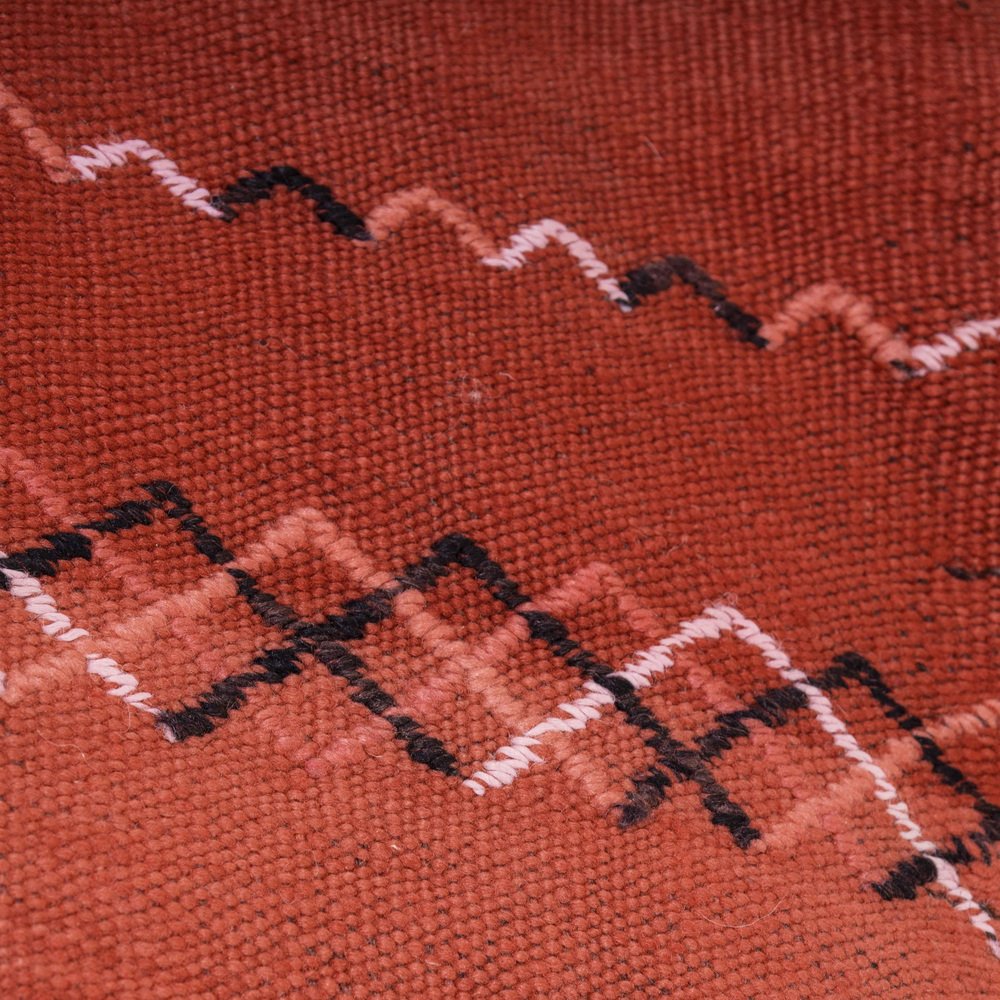 Vintage Berber Washed Red Hanbel Rug for sale at Pamono