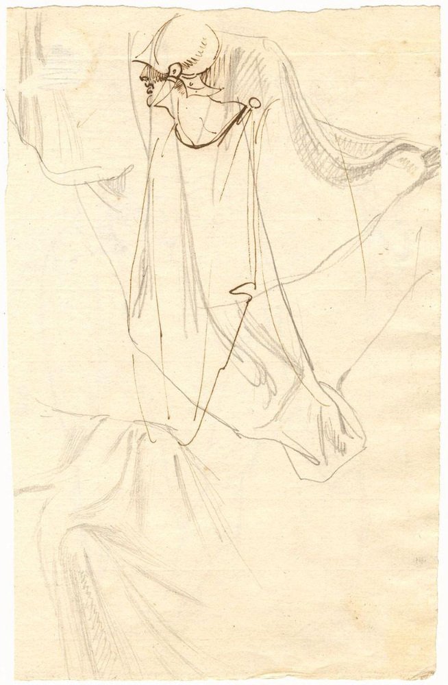 William Lock the Younger, Soldiers in Armour, 1780, Original Graphit ...