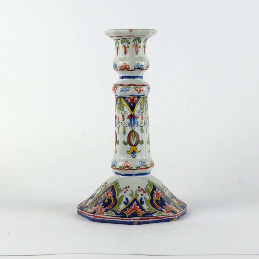 French Clay Candlestick from Rouen for sale at Pamono