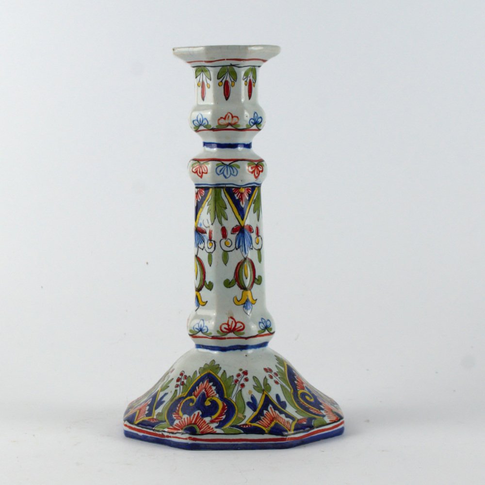 French Clay Candlestick from Rouen for sale at Pamono