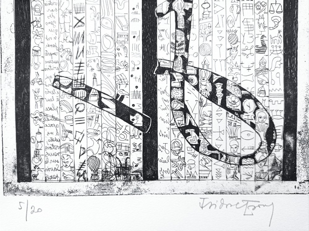 Isidore Isou, Lettrist Composition, 1980s, Original Etching for sale at ...