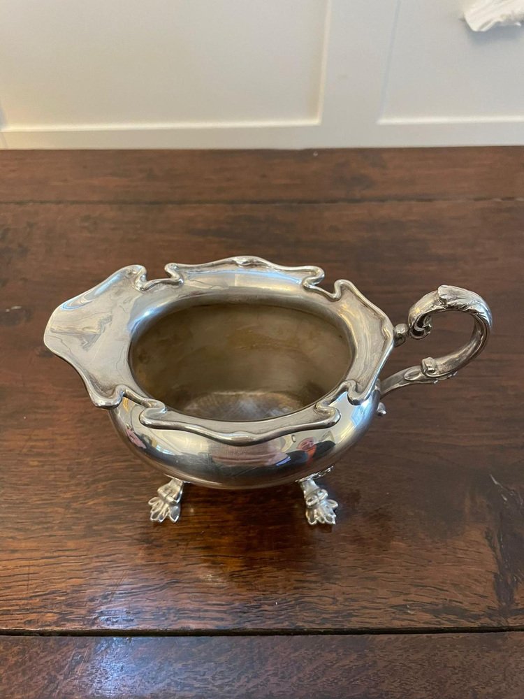 Antique Edwardian Silver Plated Tea Set, 1900s, Set of 4 for sale at Pamono