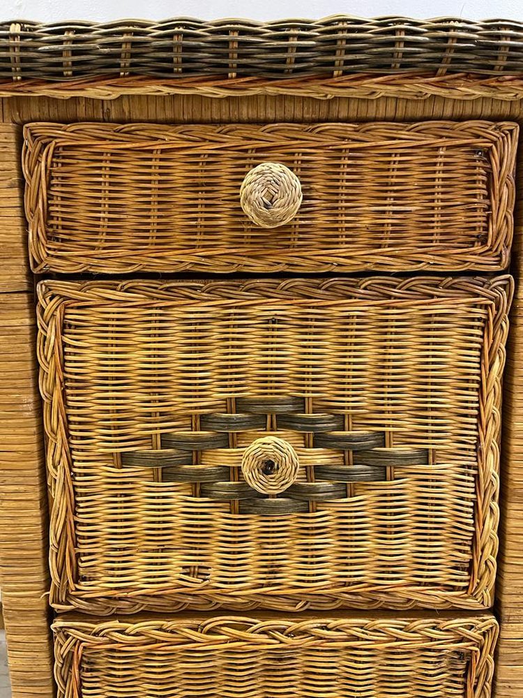 Vintage Wicker Desk or Dressing Table for sale at Pamono