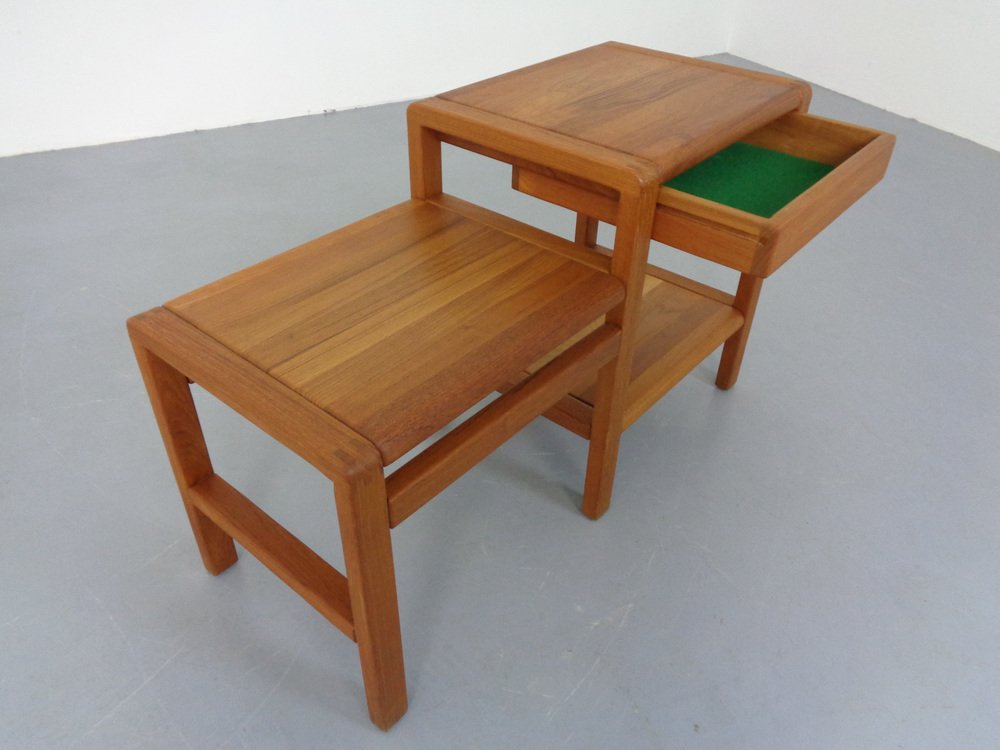 Teak Side Table with Drawer from Salling Stolefabrik Durup, 1970s for ...