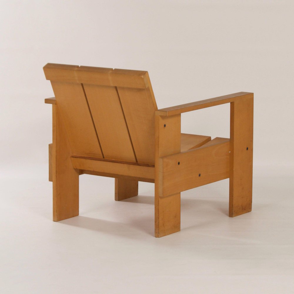 Crate Chair by Gerrit Thomas Rietveld for Cassina, 1980s for sale at Pamono