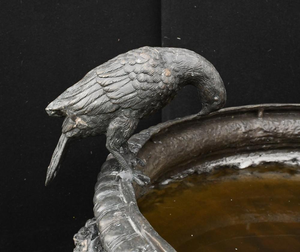 Large Classical Italian Bronze Bird Fountain Statue for sale at Pamono