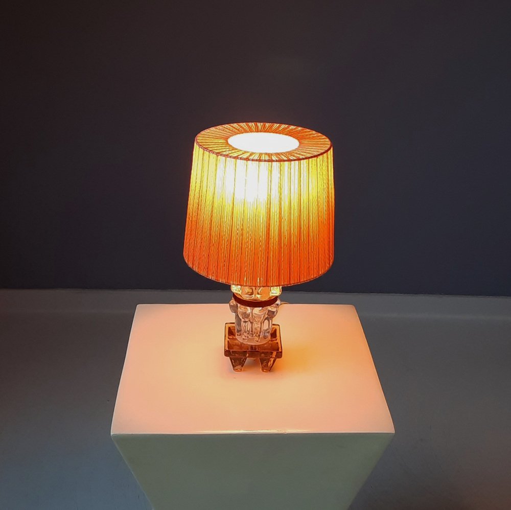 Bicoloured Crystal Table Lamp by Gustaf Leek for Orrefors, 1960s for ...