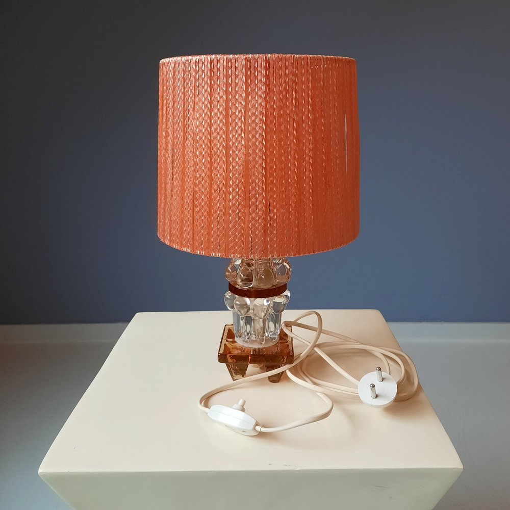 Bicoloured Crystal Table Lamp by Gustaf Leek for Orrefors, 1960s for ...