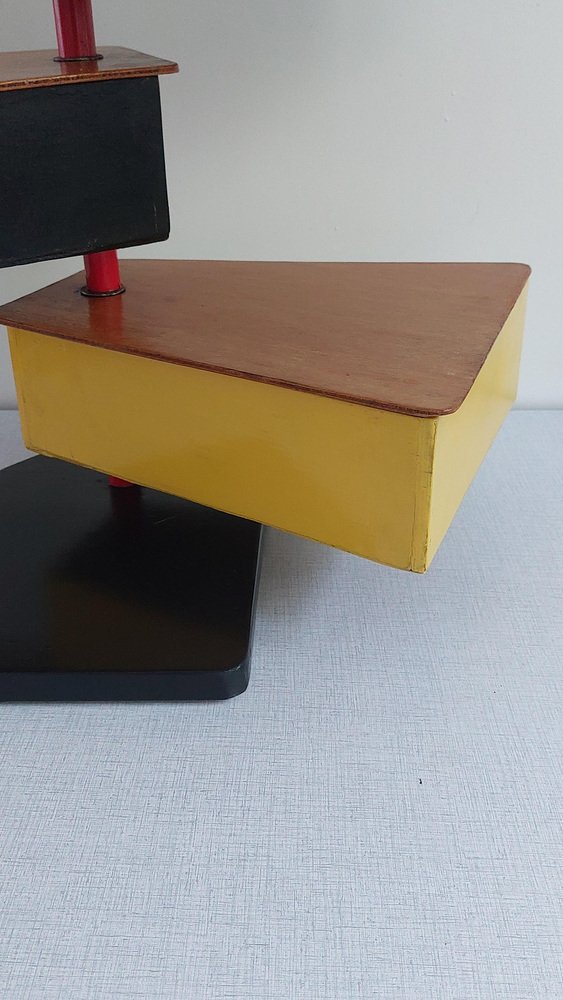 Modern Colored Wood Sewing Box, 1950s for sale at Pamono