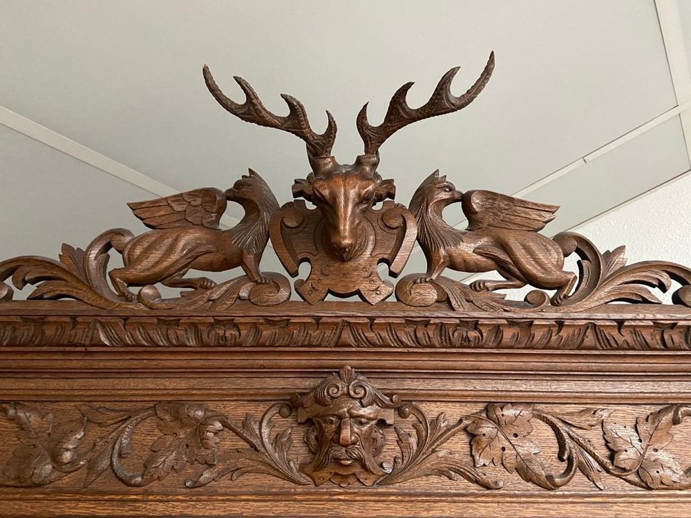 French Louis XIII Hunting Buffet, 1880s for sale at Pamono