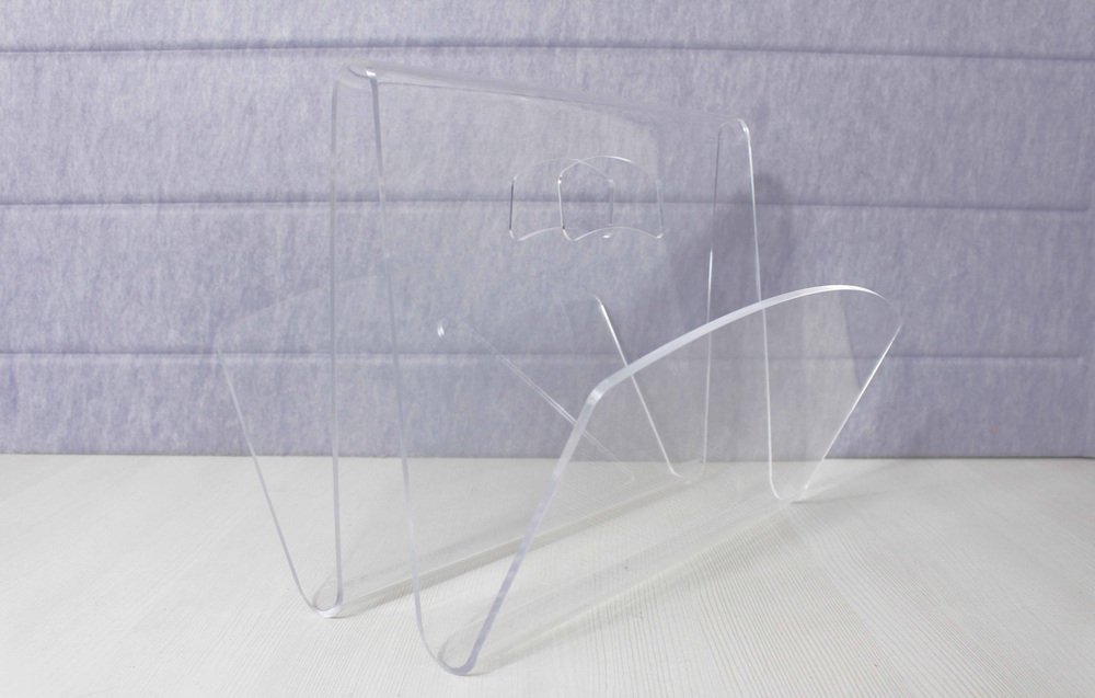 Acrylic Glass Magazine Rack, 1980s for sale at Pamono