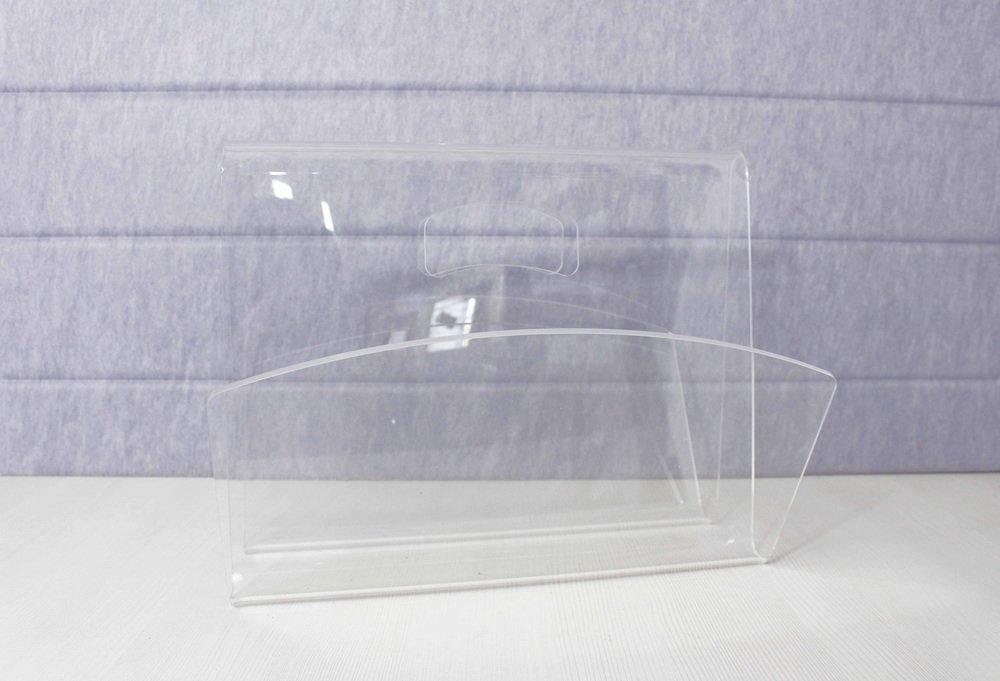 Acrylic Glass Magazine Rack, 1980s for sale at Pamono