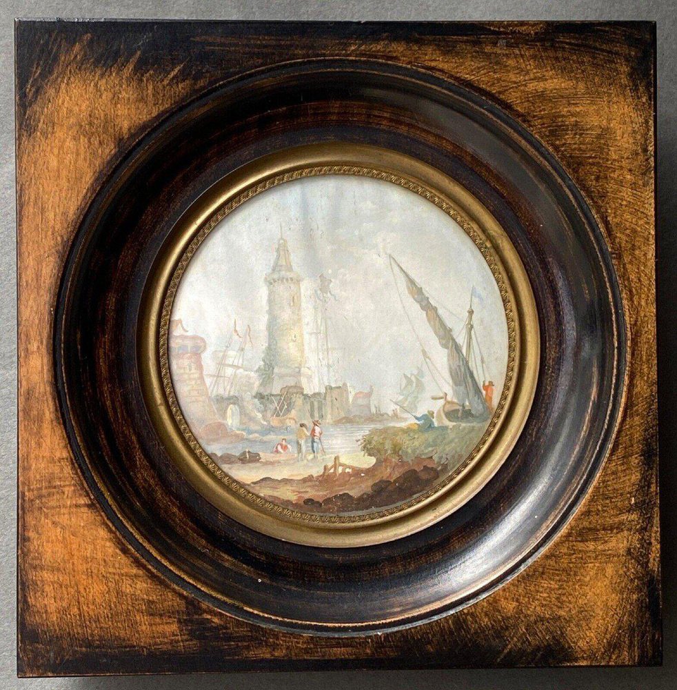 20th Century Miniature Maritime Hand Painted Wooden Frame for sale at ...