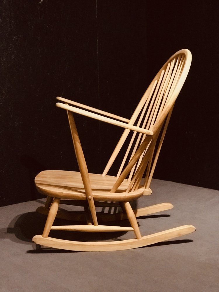 Mid-Century Ercol Rocking Chair in Light Elm by Lucian Ercolani for ...