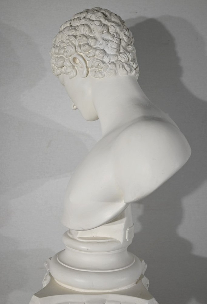 Bust of Caracalla on Column, Late 19th Century, Plaster for sale at Pamono