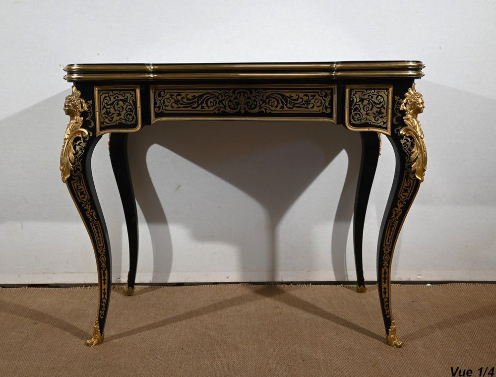 Napoleon III Console Table in Blackened Pear Tree, Mid-19th Century for ...