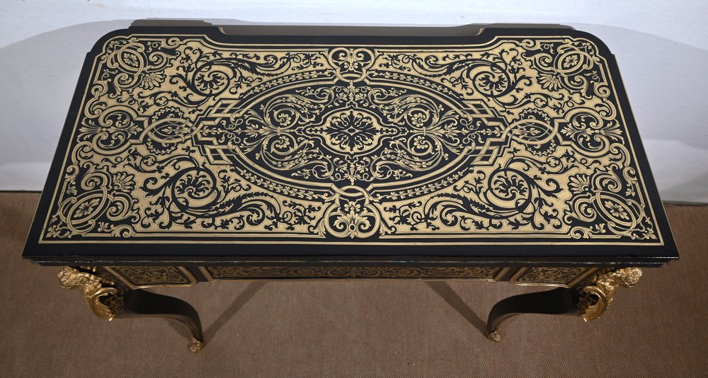 Napoleon III Console Table in Blackened Pear Tree, Mid-19th Century for ...