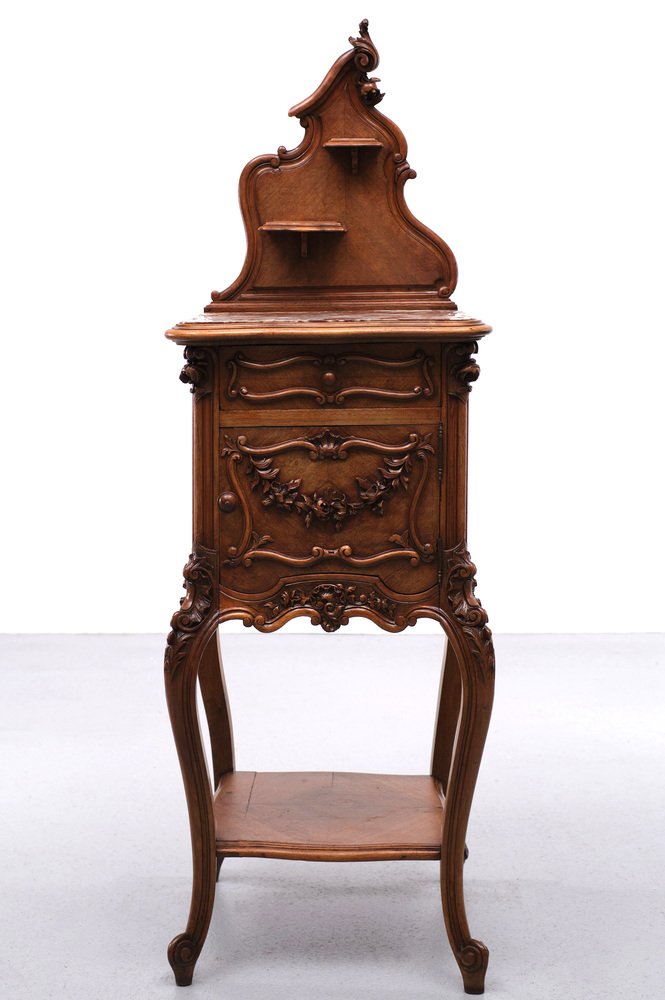 Antique France Rococo Night Stand, 1880s for sale at Pamono
