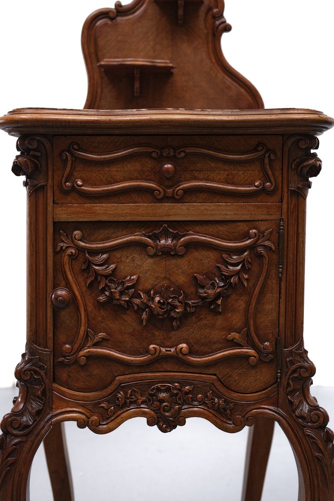 Antique France Rococo Night Stand, 1880s for sale at Pamono