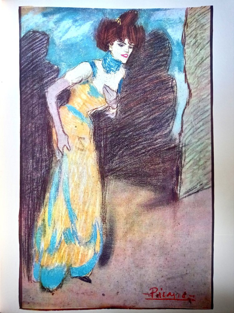 Pablo Picasso, Woman in Yellow Dress, Colour Lithograph, 1962 for sale ...