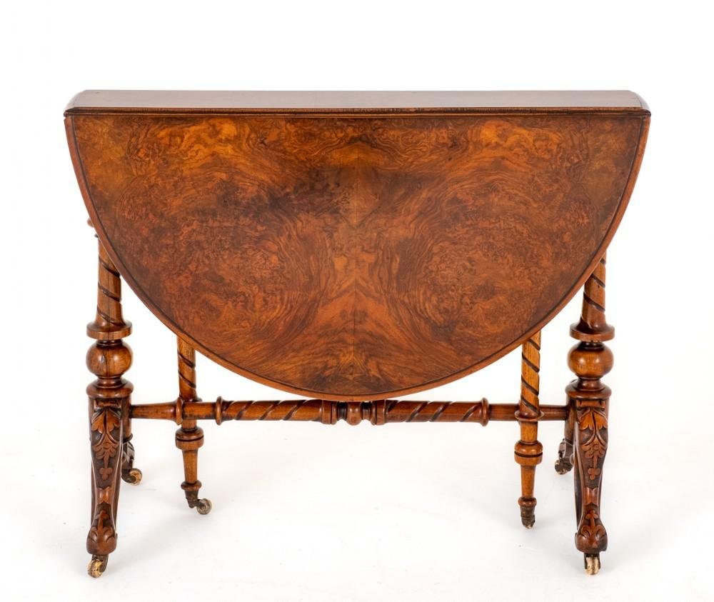 Victorian Sutherland Table Walnut 1860 for sale at Pamono