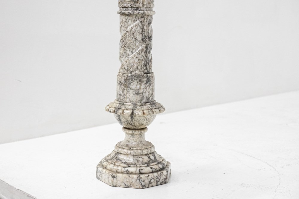 Mid-Century Italian Gray Marble Column, 1950s for sale at Pamono