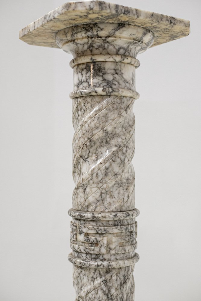 Mid-Century Italian Gray Marble Column, 1950s for sale at Pamono