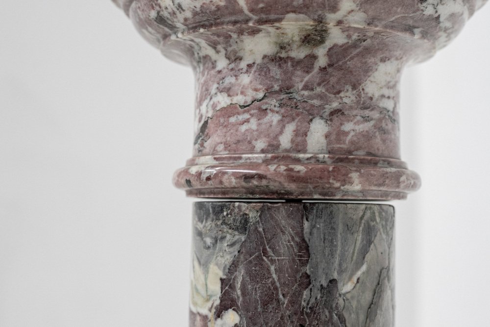 Mid-Century French Red Marble Column, 1950s for sale at Pamono